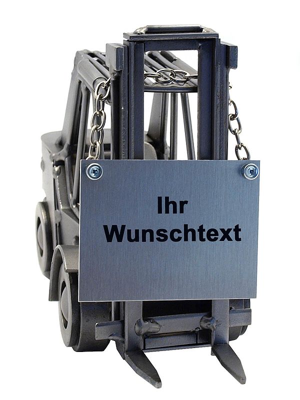 Geschenktipp Modell Gabelstapler aus Metall aus der Schraubenmännchen ...