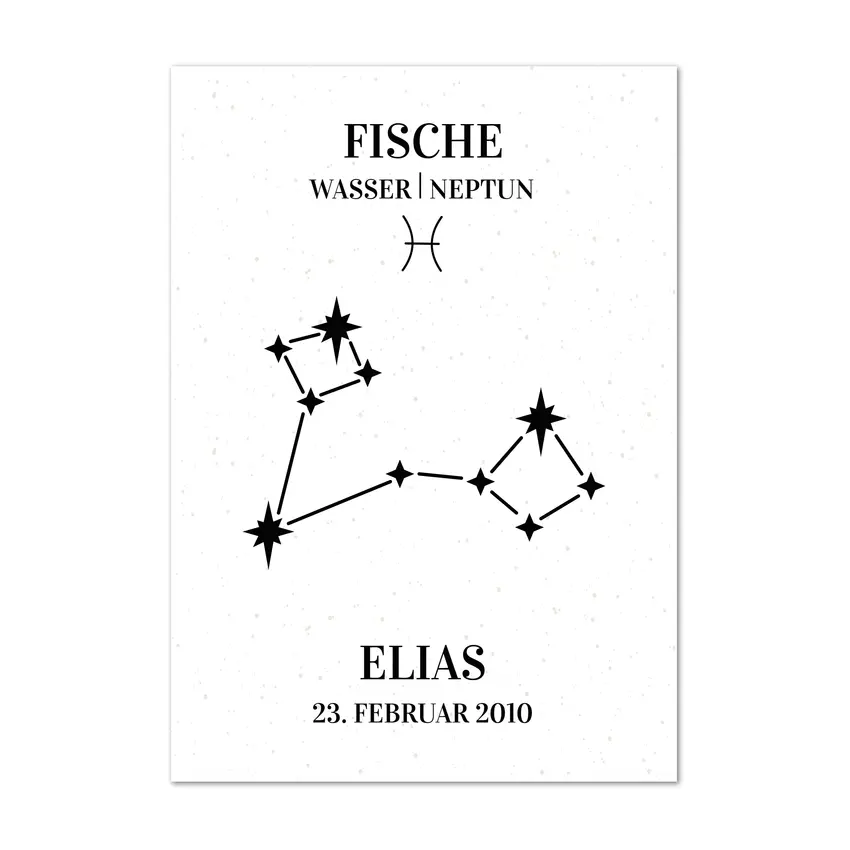 Sternzeichen-Schild - mehrere Größen | Pisces | Fische - Geschenke ...